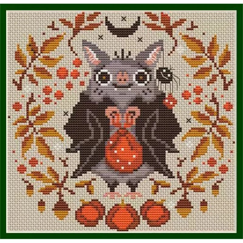 Набор для вышивки крестом Animal Crossing Homfun ZZ9545-B, 14ct black