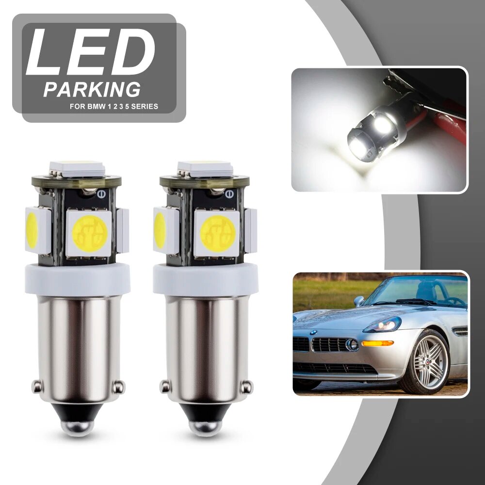 H6W BAX9S 64132 Светодиодные стояночные габаритные городские лампы для BMW 1 2 3 5 серии F20 F21 F22 F23 F30 F31 F34 Pre-LCI E39 X5 E53 Z8 E52