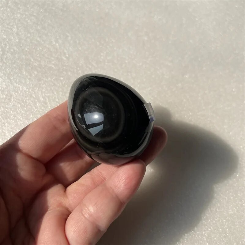 Радужный обсидиан яйцо RongDe Jewelry 102g 5.2cm