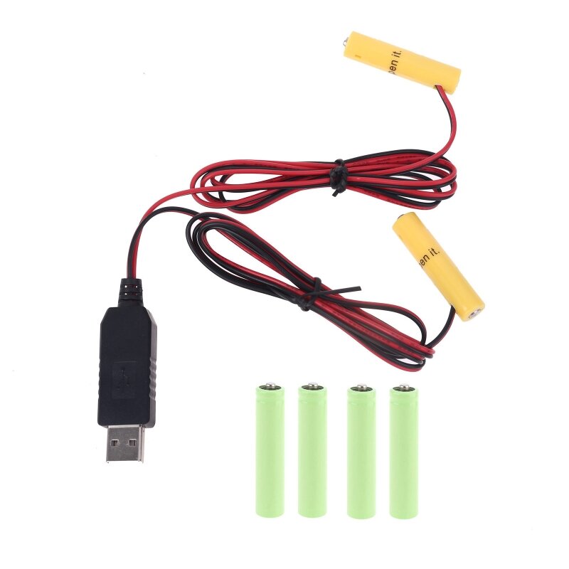 4.5V AA AAA Battery USB Power Supply Cable Can Replace 3pcs AA AAA 1.5V