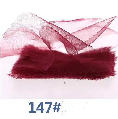 LANLINYING Тюлевая сетчатая ткань 100% полиэстер 1 м х 160 см Бордовый, wine red