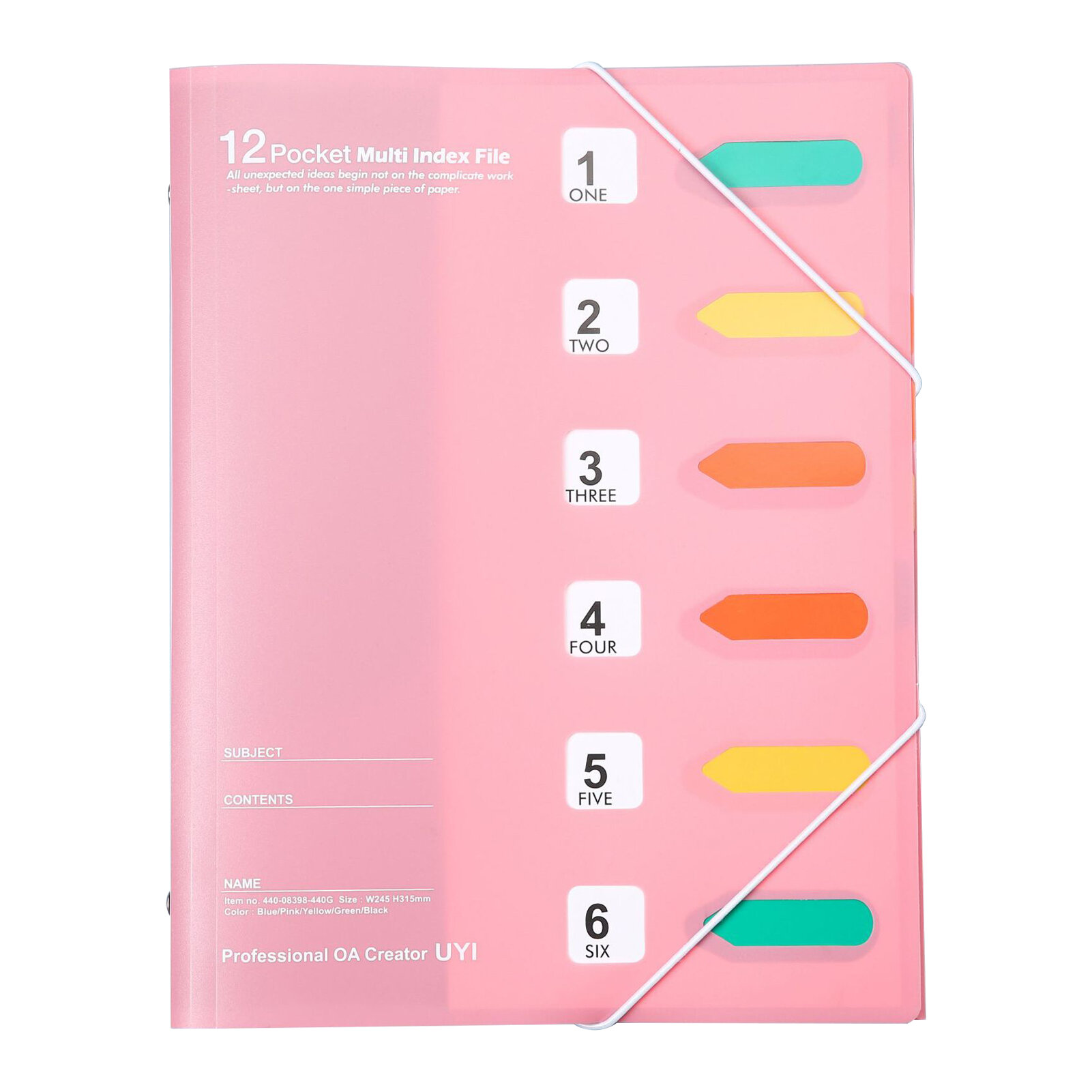 Расширяющаяся папка-файл 12 карманов Пластиковый конверт Органайзер с завязками Портативный формат А4 Хранение документов Водонепроницаемая Для купонов, счетов, чеков, карт, билетов Для бизнеса и учебы