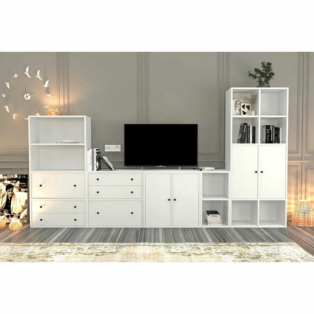 Фиеста К Стенка Билли Айден 1 Белый FS дизайн IKEA