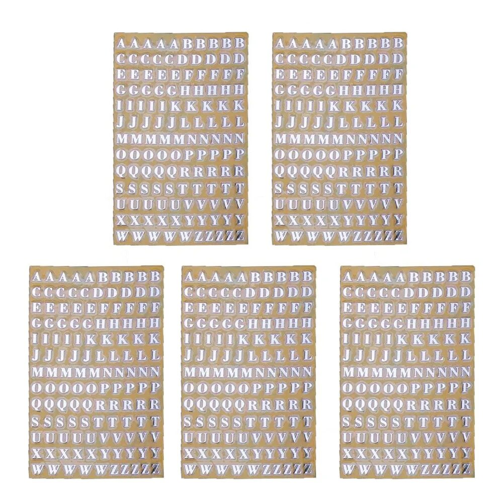 5шт 3 мм буквы и цифры блестящие декоративные наклейки из эпоксидной смолы