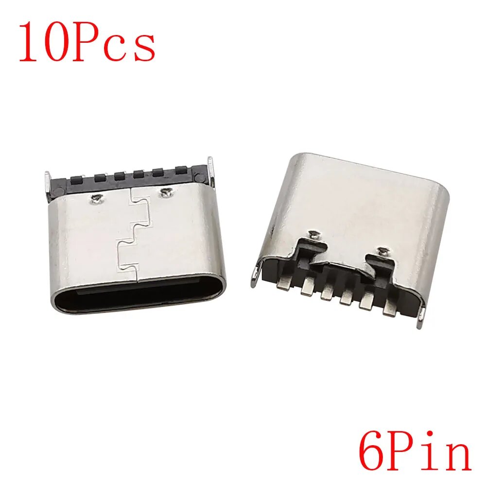 USB Type-C разъем гнездо 2/6/16/24 Pin 6Pin