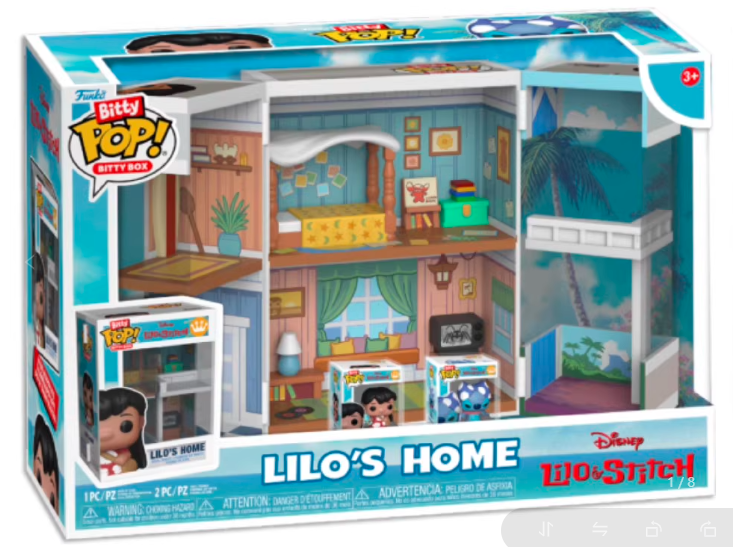 Lilo's Home: Bitty Boo! Лило и Стич. Дом Лило (Lilo's Home), коллекционная мини-фигурка, 3 дюйма
