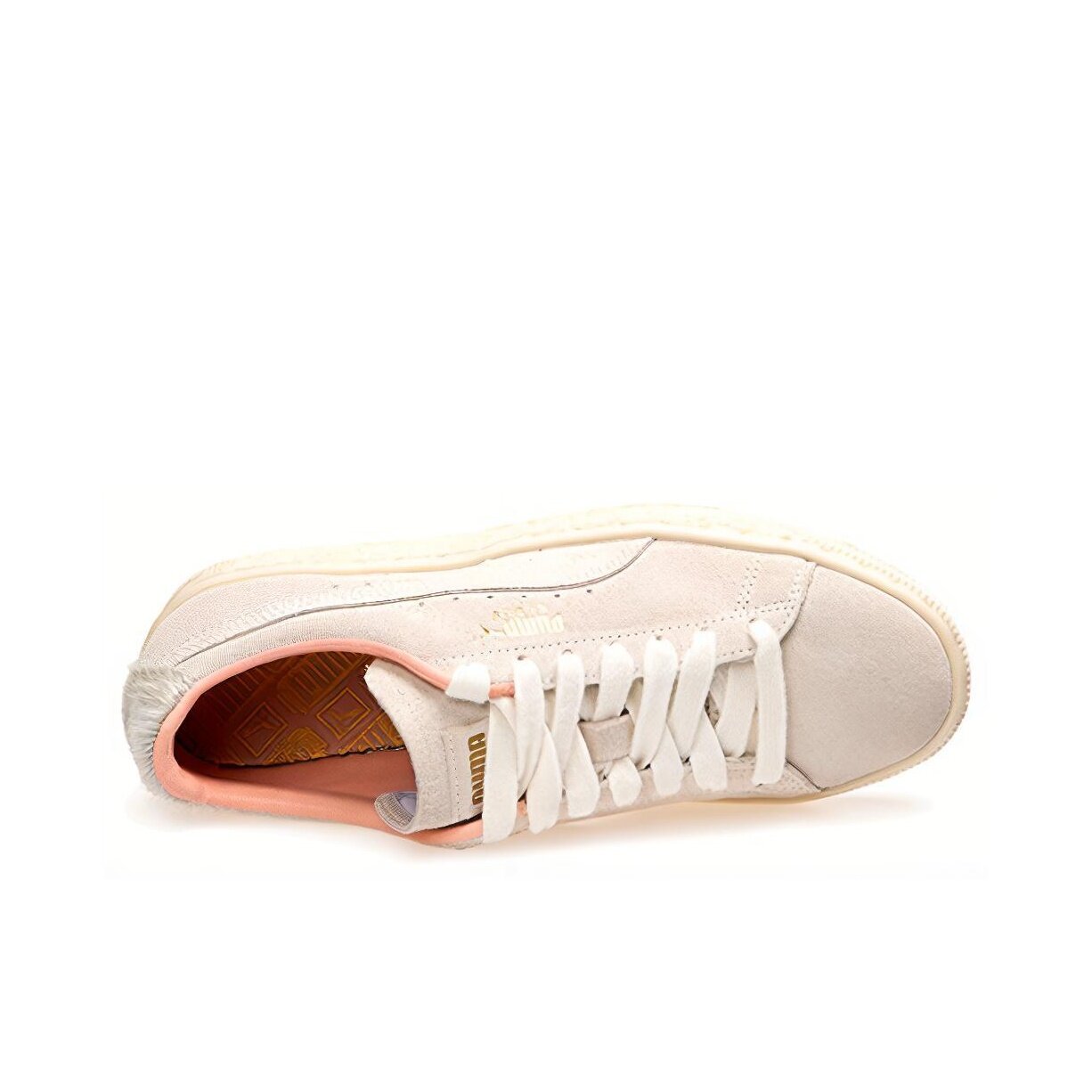 Кроссовки PUMA Suede, размер EU 38.5 стопа (24.5CM), бежевый — фото 1