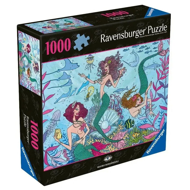 Пазл Ravensburger 1000 Русалки под водой, арт.01020, классический
