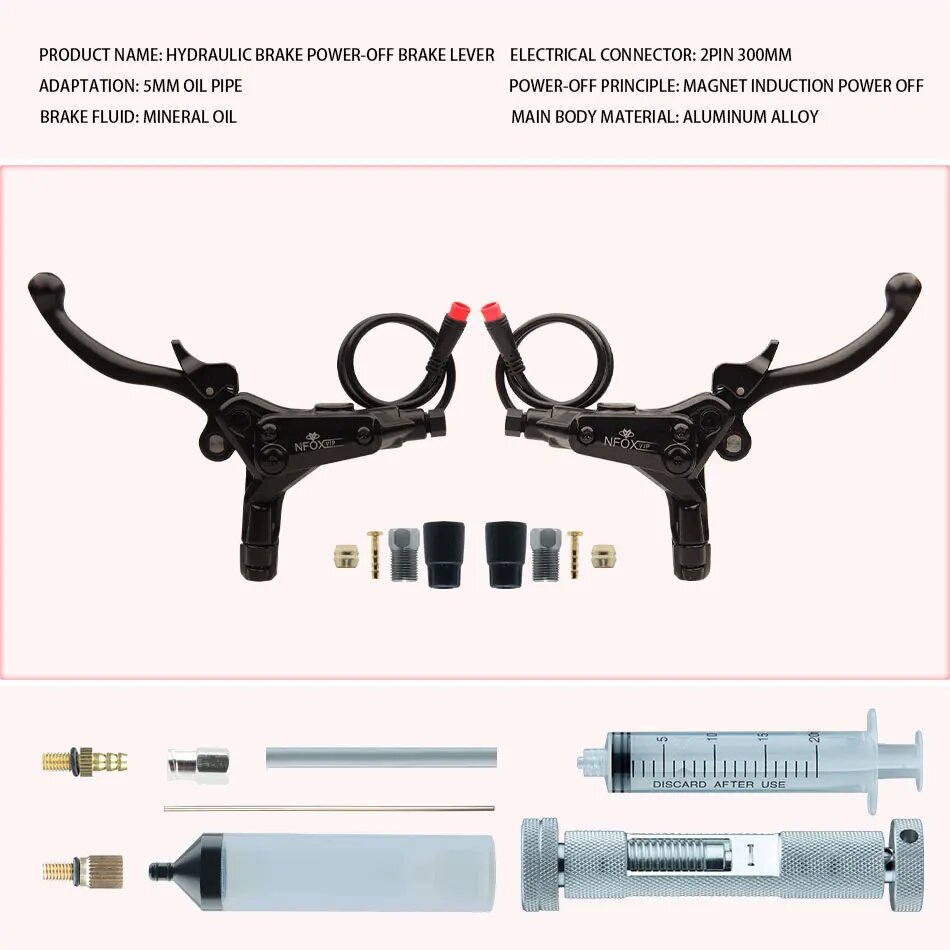 Гидравлический тормоз NFOX B015 для электровелосипедов 2P Tools