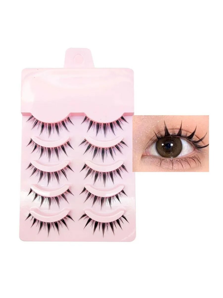 Ресницы для наращивания, черные, натуральный эффект