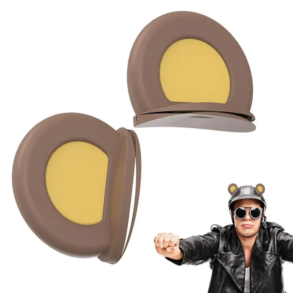 Шлемы на горнолыжные уши для детей, шлемы с милыми мультяшными ушками, рога для Коричневый, B