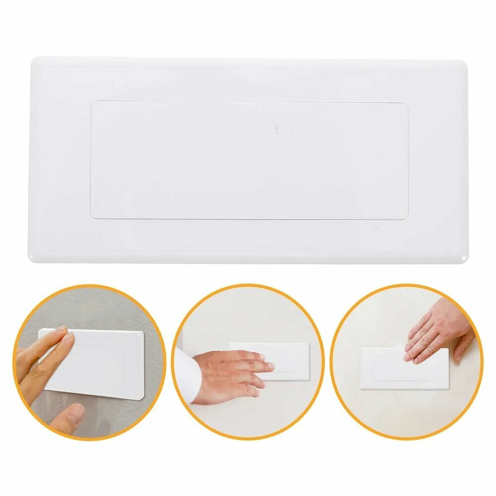 Белая пластиковая крышка заглушка для электрических распределительных коробок 118 типа, 4 шт