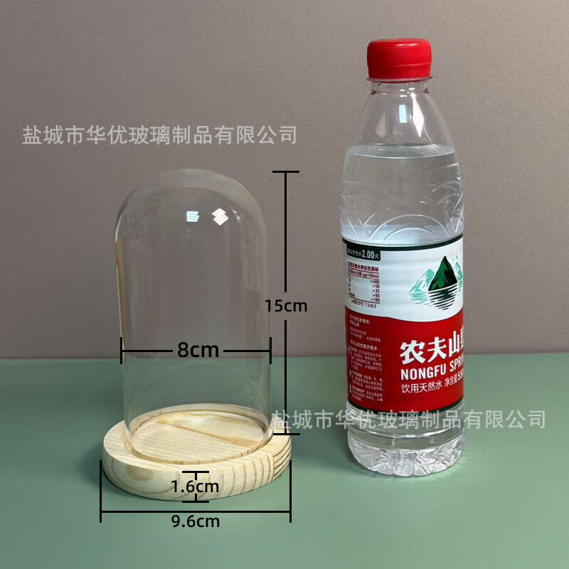 Прямые поставки с фабрики: вечные цветы, сушеные цветы, стеклянная крышка, демонстрационная коробка, пылезащитный чехол, фигурка, ручная модель, стеклянная крышка