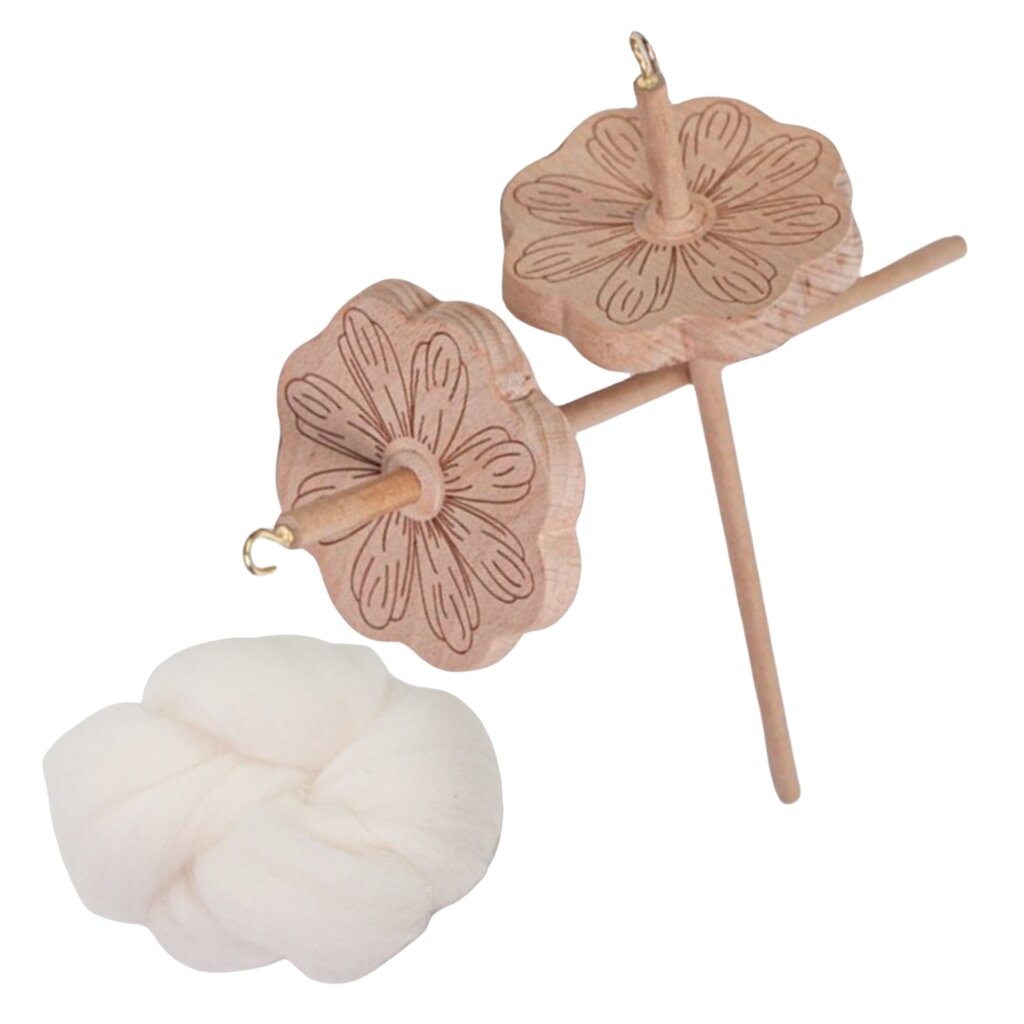 Падающее Веретено с Ровничной Пряжей Верхний Прядильщик Пряжи С Завитком Инструмент Для Изготовления Деревянного Веретена Деревянное Ткацкое Веретено для Любителей Ремесел