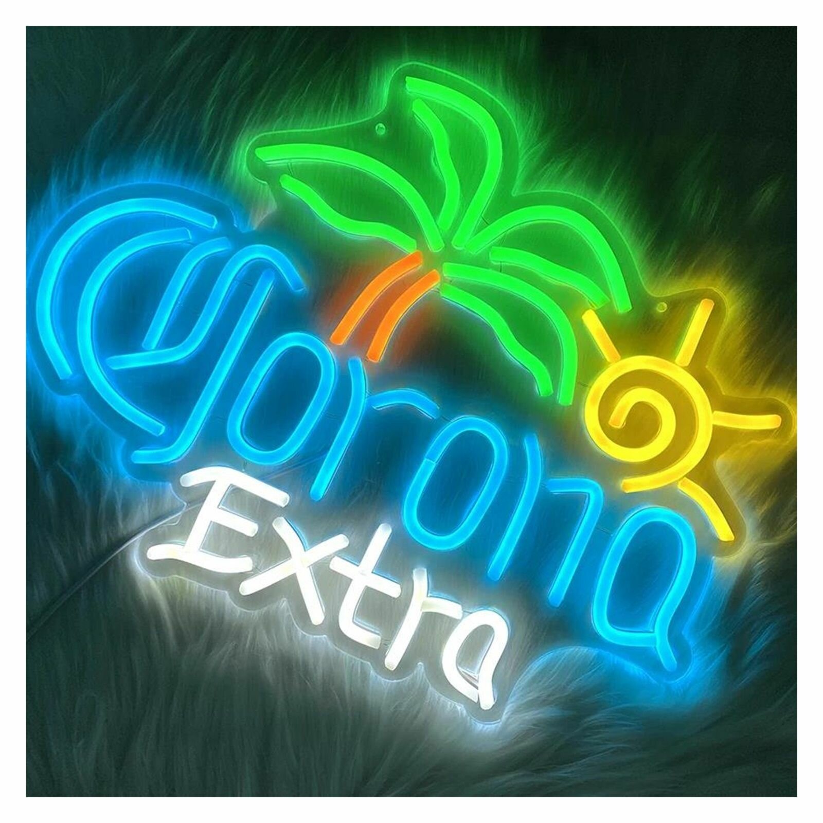 Неоновая Вывеска Palm Tree Corona Extra Beer 32cmх41.9cm