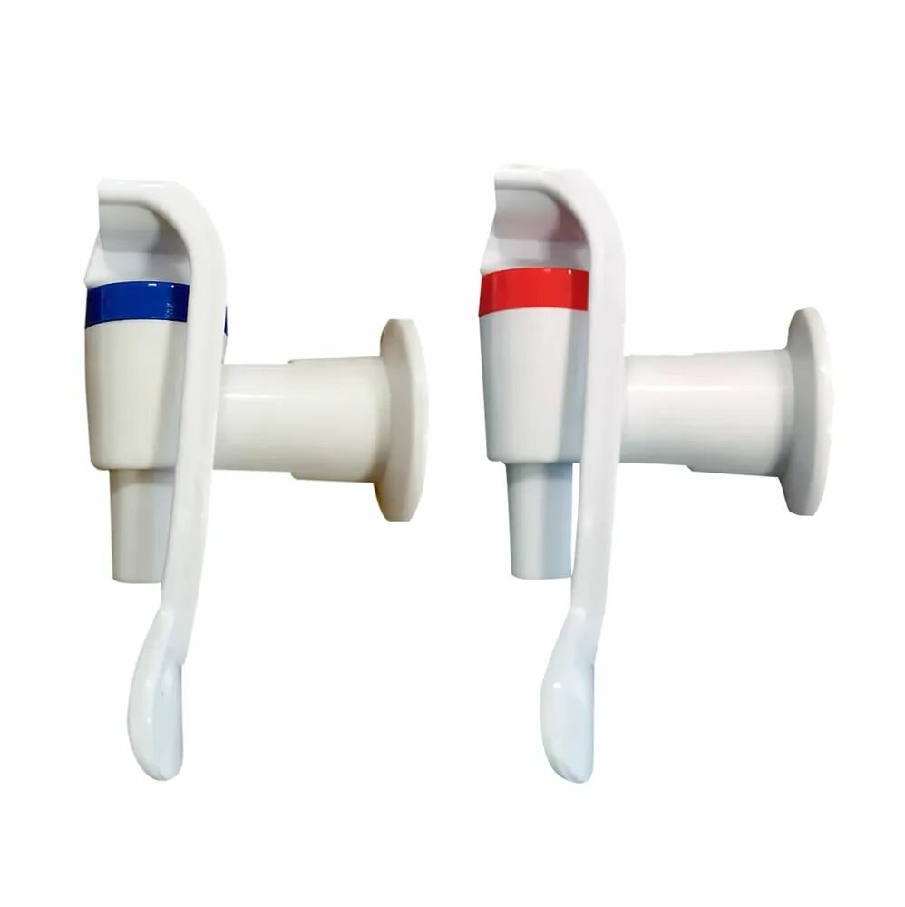 Комплект универсальных кранов для кулера (внутренняя резьба, белый)