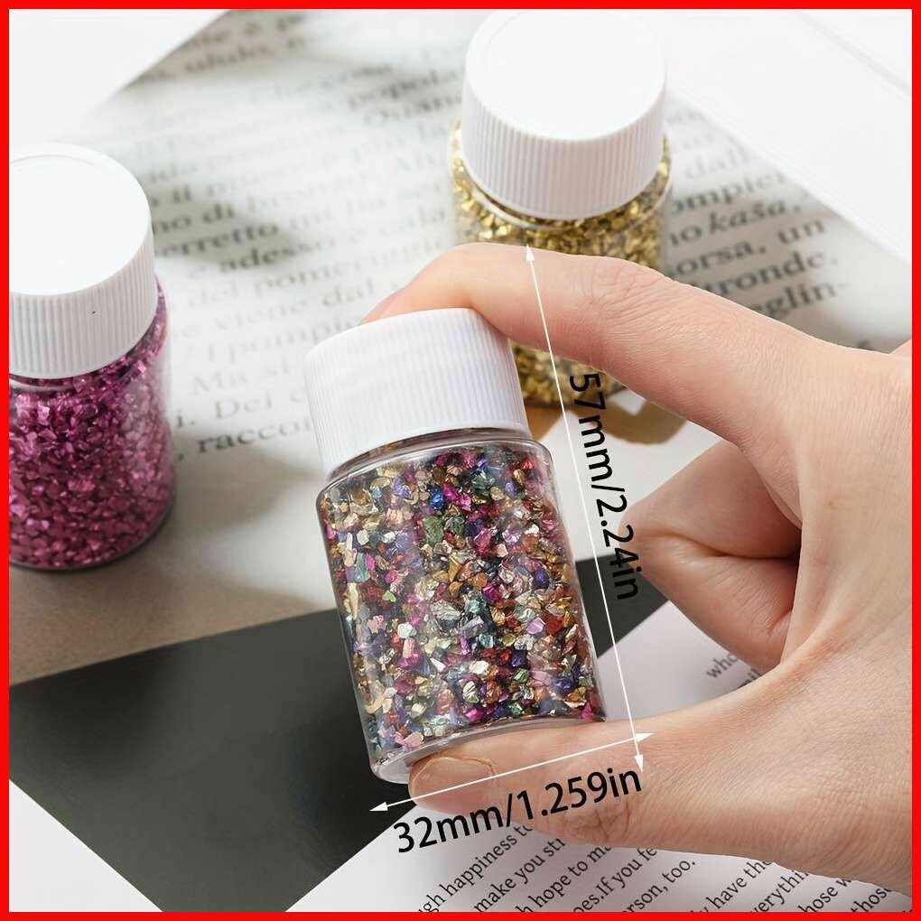 Кристаллы для эпоксидной смолы/стеклянная крошка/алмаз, 30мл, цвет AB