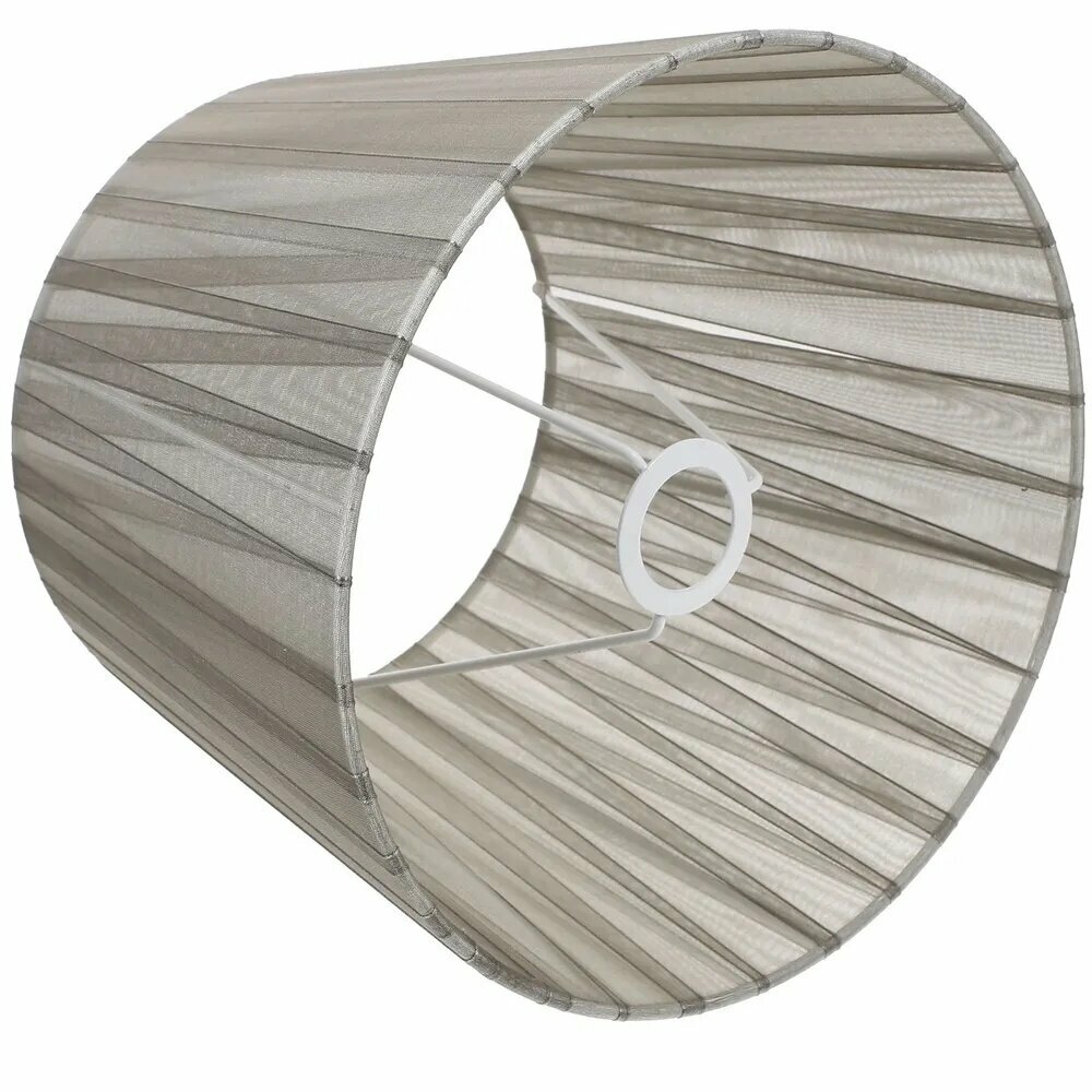 Серая абажурная ткань из органзы для потолочного светильника, дышащий цилиндрический абажур для спальни, замена