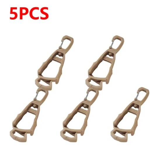 Бежевые зажимы для перчаток Khaki-5pcs