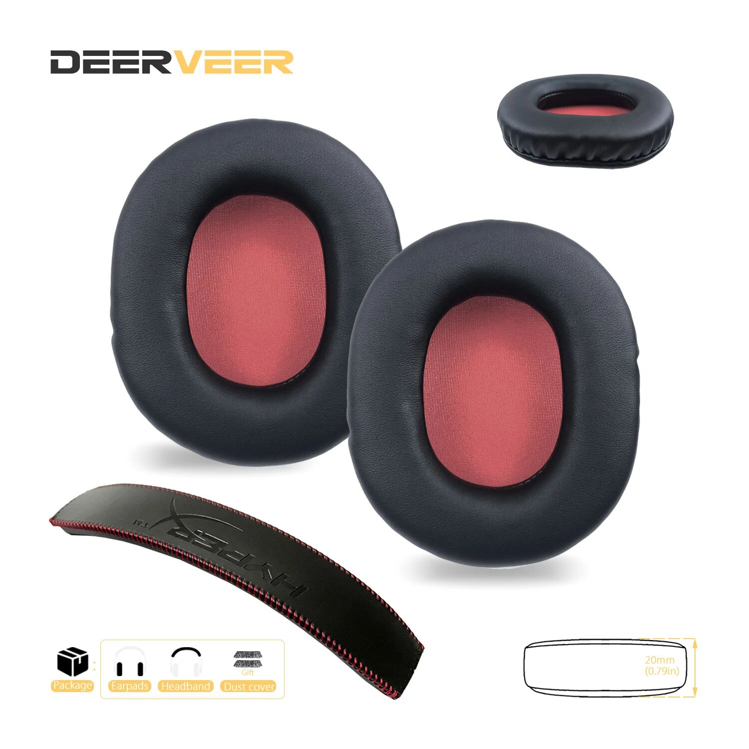 Амбушюры DEERVEER для HyperX Cloud, Цвет: 3, band1