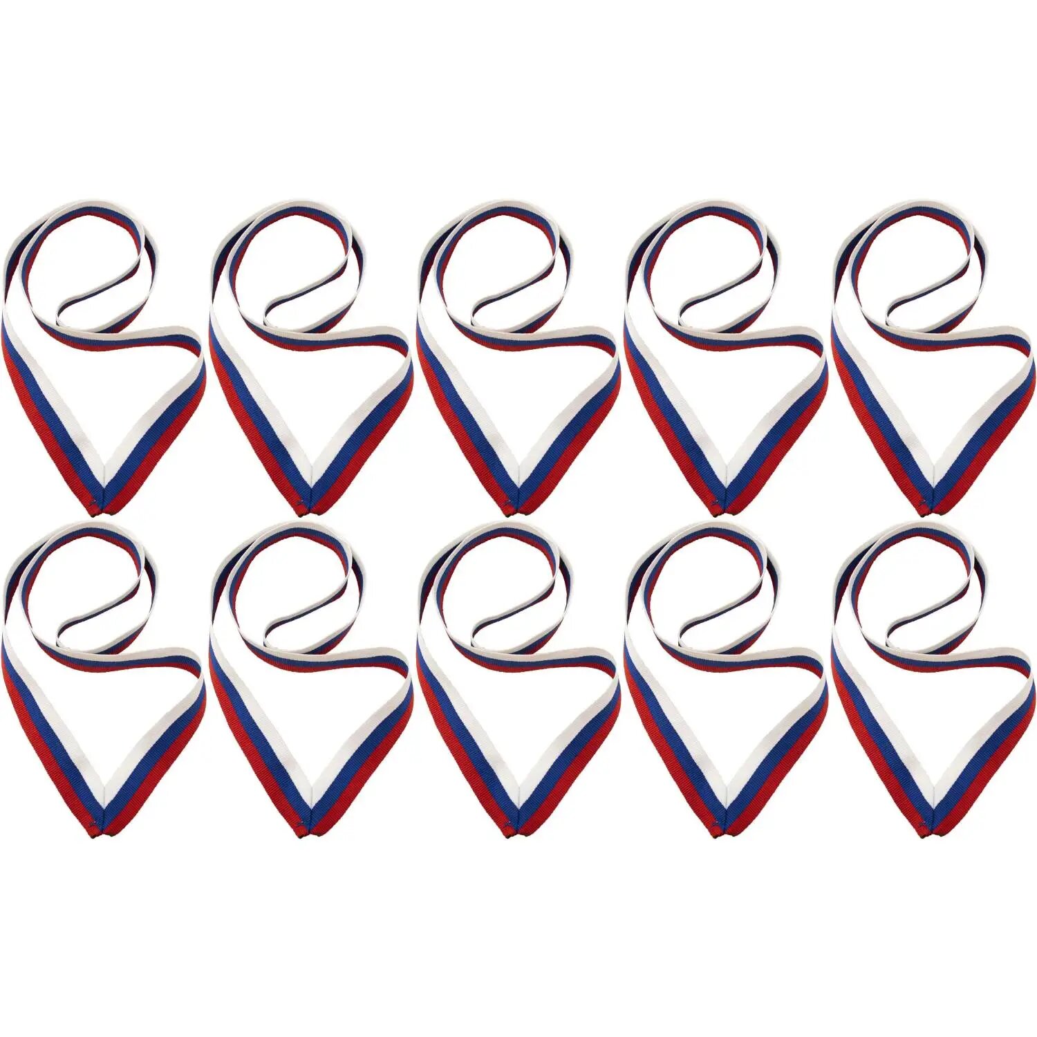 Лента Триколор 50см, ширина ленты 24мм, 10шт/уп