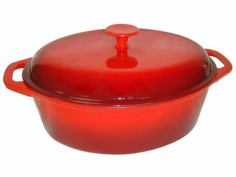 Кастрюля Утятница 32см 5.9л чугунная