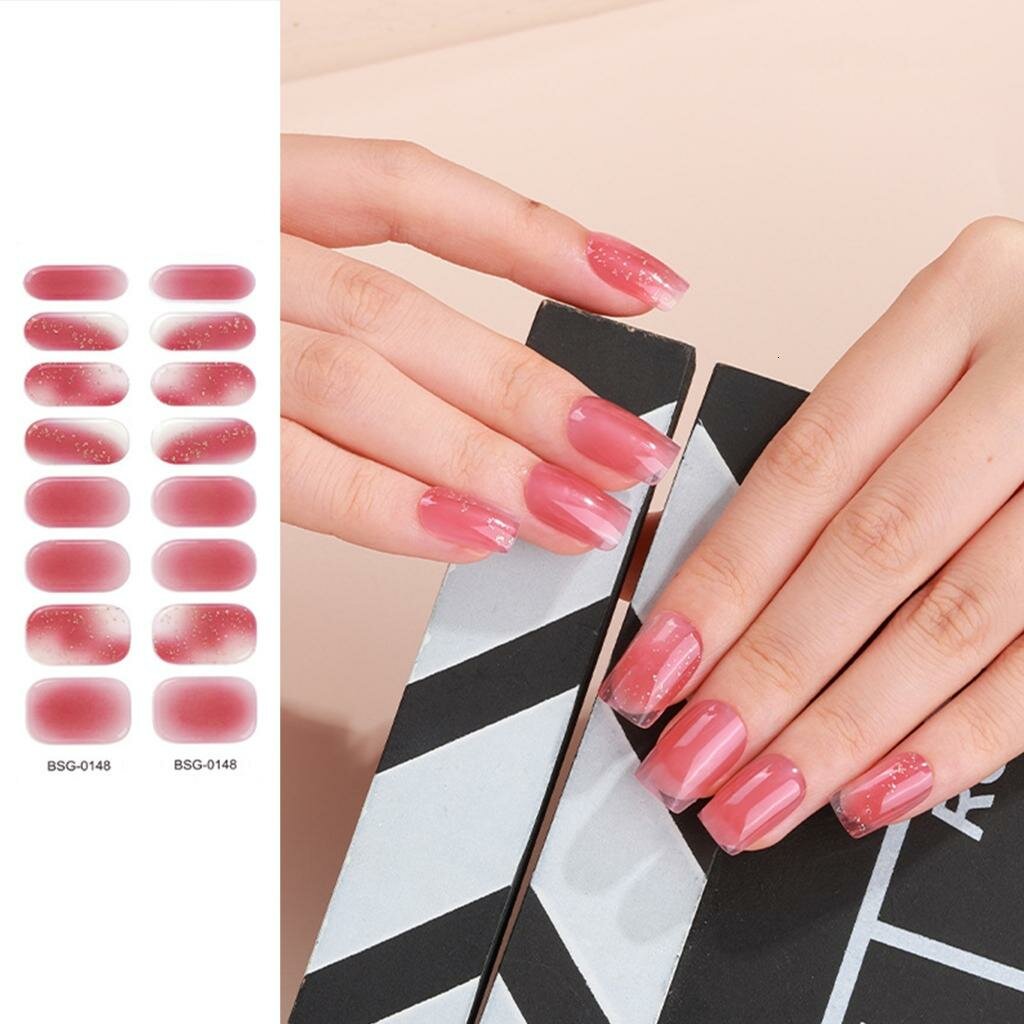 Гелевые наклейки для ногтей, Стиль BSG148