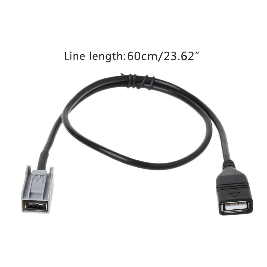 Адаптер Aux USB с кабелем для Honda Civic, Jazz, CR-V, Черный