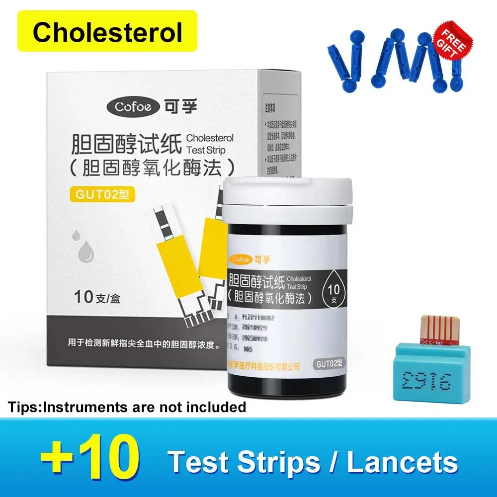Cofoe Измеритель холестерина, глюкозы и мочевой кислоты BKM13-1 Cholesterol strips