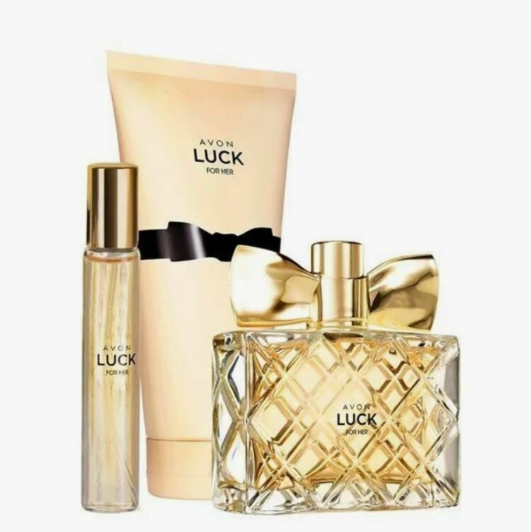 AVON Набор Luck для неё парфюмерная вода 50 мл, 10мл и Лосьон 125 мл