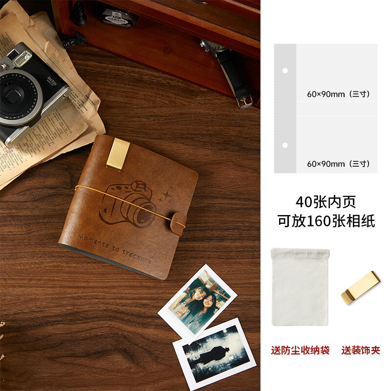 Альбом для фотографий Fujifilm Instax Loose-Leaf 3inch с большой емкостью, четырехсекционный, мини-бумага для фотографий, книга для хранения фотографий