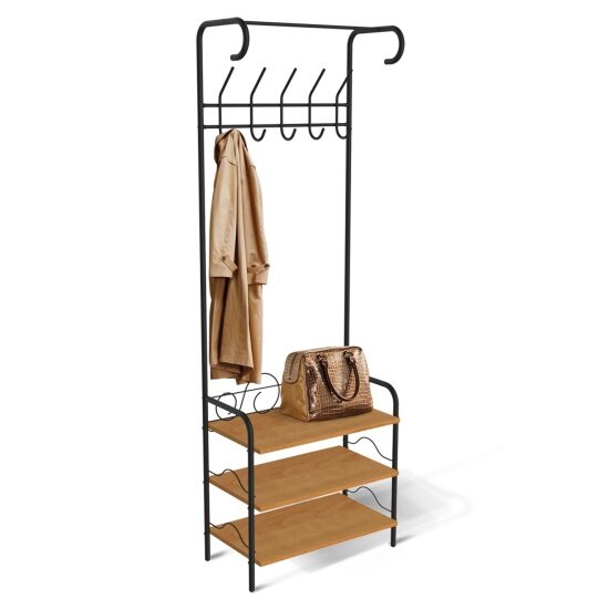 Компакт-прихожая Sheffilton M-306, черный муар/бук