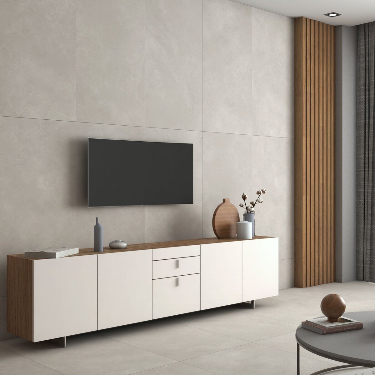 Керамогранит Neodom Montblanc Grey Matt 60x120 N20690 бетон матовая Износостойкая, Морозостойкая, морозостойкая