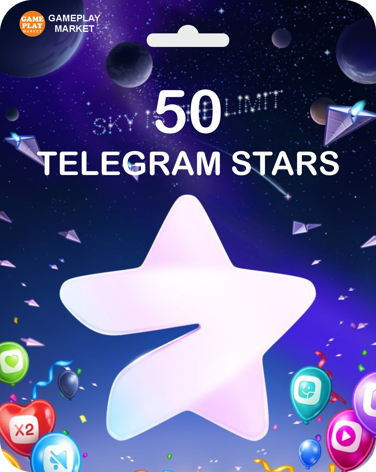 50 Telegram звезд - автовыдача - покупка звезд для вашего аккаунта выгодно и быстро / Telegram Stars 50