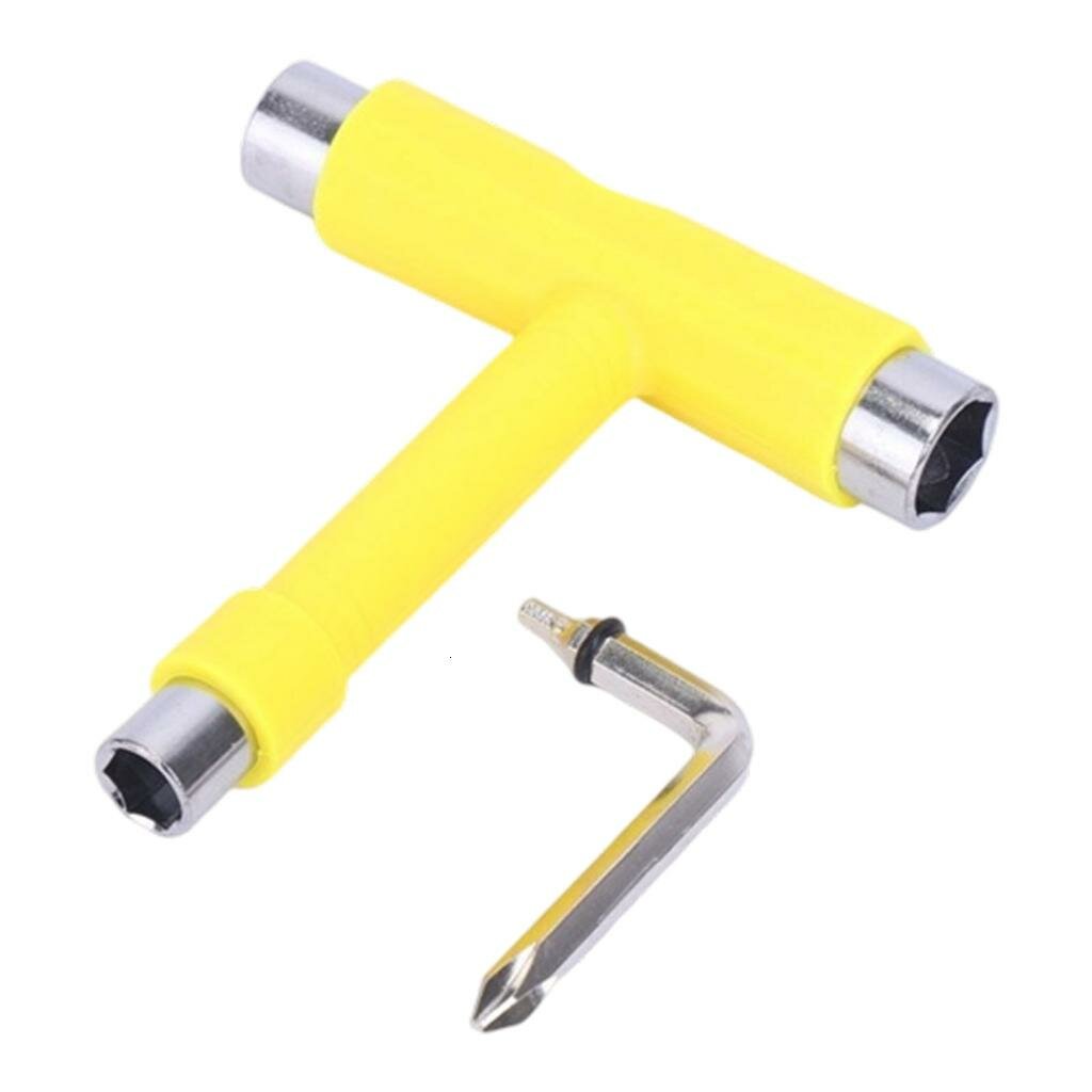 Гаечный ключ Т-образный для скейтборда, Желтый
