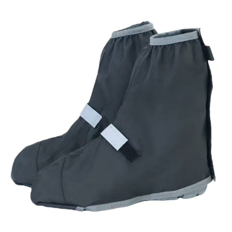 Утепленные чехлы для обуви с отражателями, Черный - M