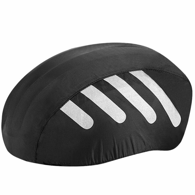 Чехол для велосипедного шлема с отражающими полосами, Черный
