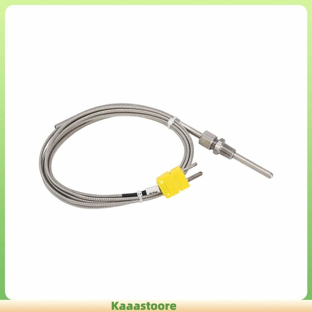 Термопара K, 1/8NPT, 80мм, -100 1250 , жёлтый штекер