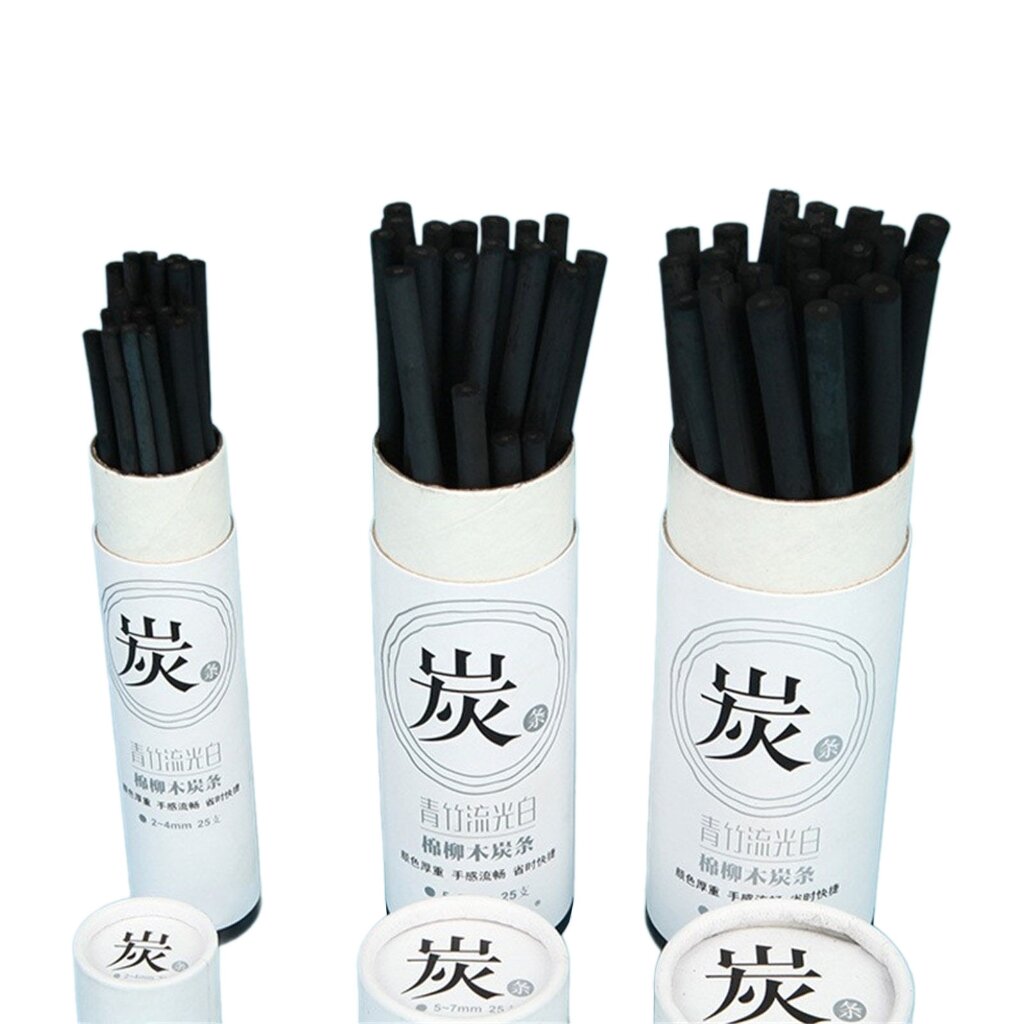 75x2-9mm Угольные Карандаши Угольные Палочки Угольные Карандаши для рисования