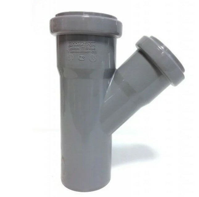 Тройник канализационный PRO AQUA диаметр ы 50х40 мм, угол 45 градусов