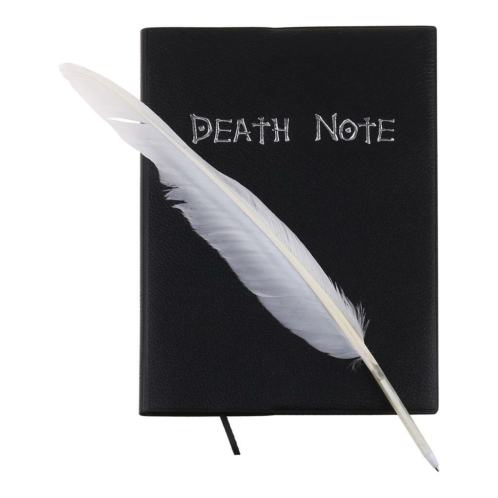 Тетрадь в стиле Death Note с пером, Черный
