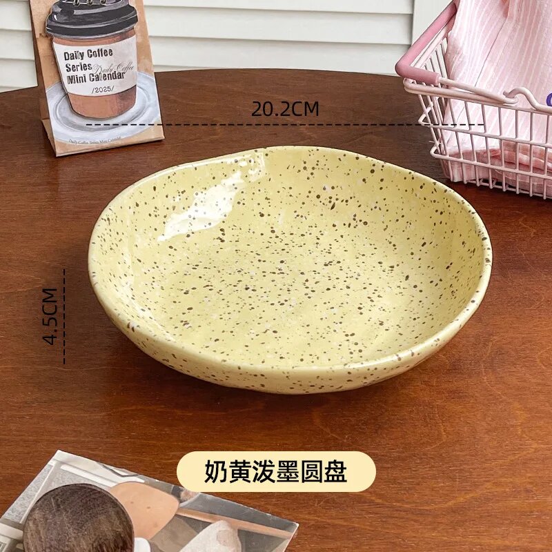 Керамическая тарелка корейского дизайна C