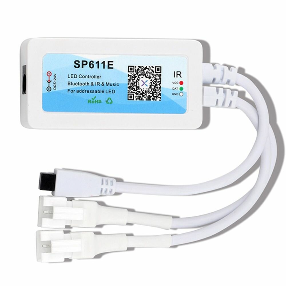 OZFF SP611E WS2812B WS2811 Bluetooth-контроллер светодиодной ленты для музыки