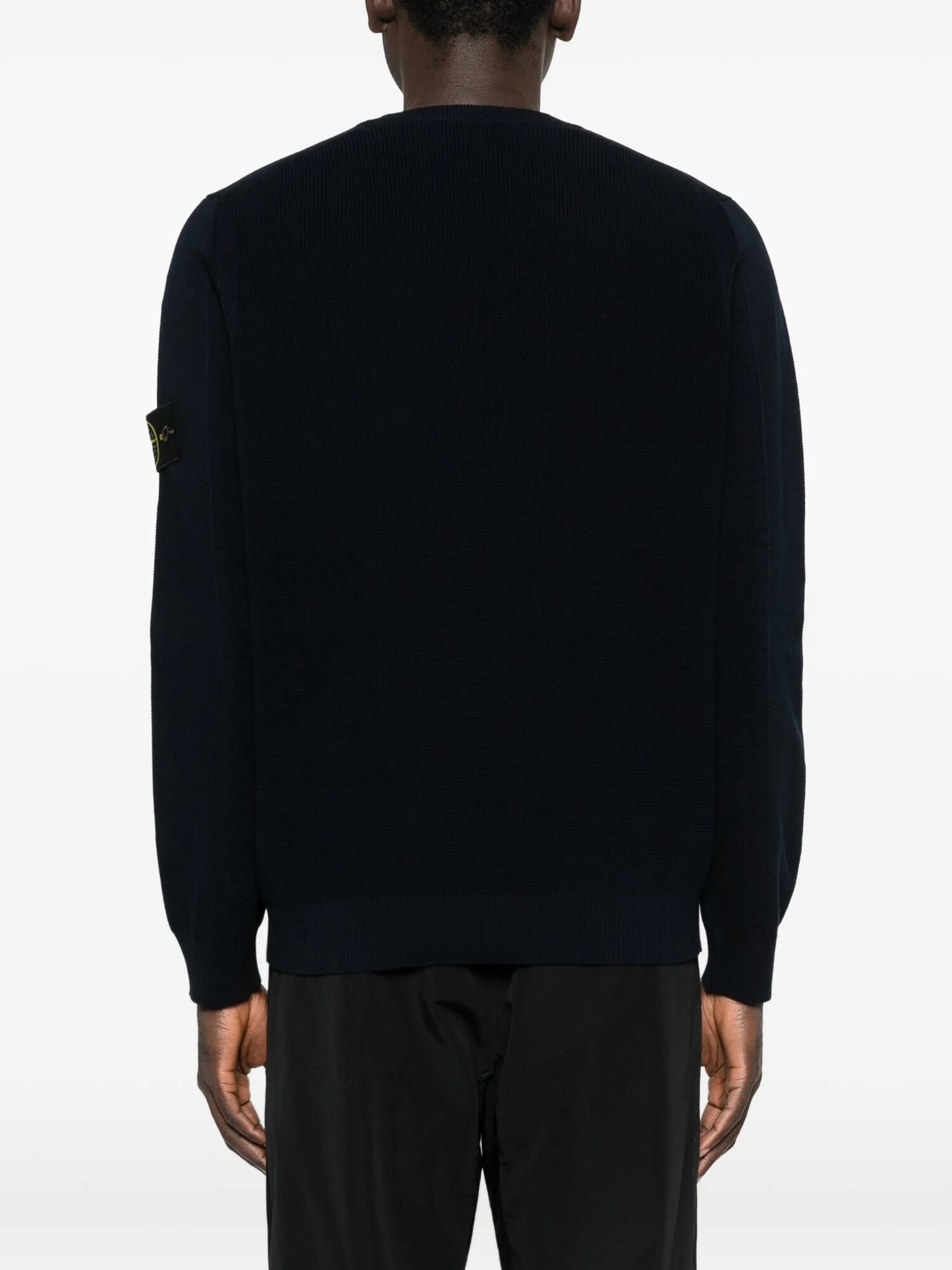 Свитер Stone Island Crew-neck logo-patch sweater, размер M, , blue — фото 1