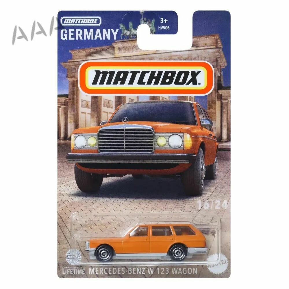 Машинка базовая Matchbox Germany Mercedes Benz W 123 Wagon оранж14