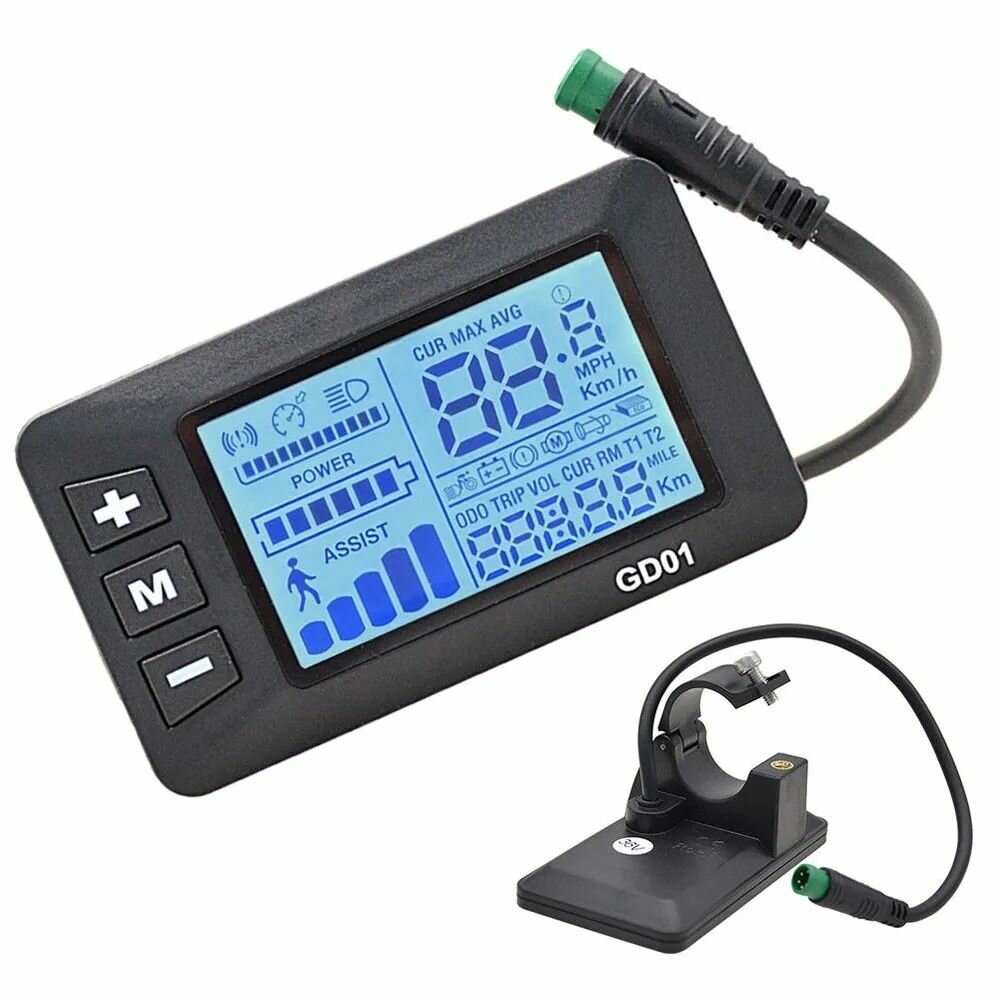 24V /36V/48V ЖК-Дисплей Водонепроницаемый GD01 5-Контактный Дисплей для Электрического Велосипеда