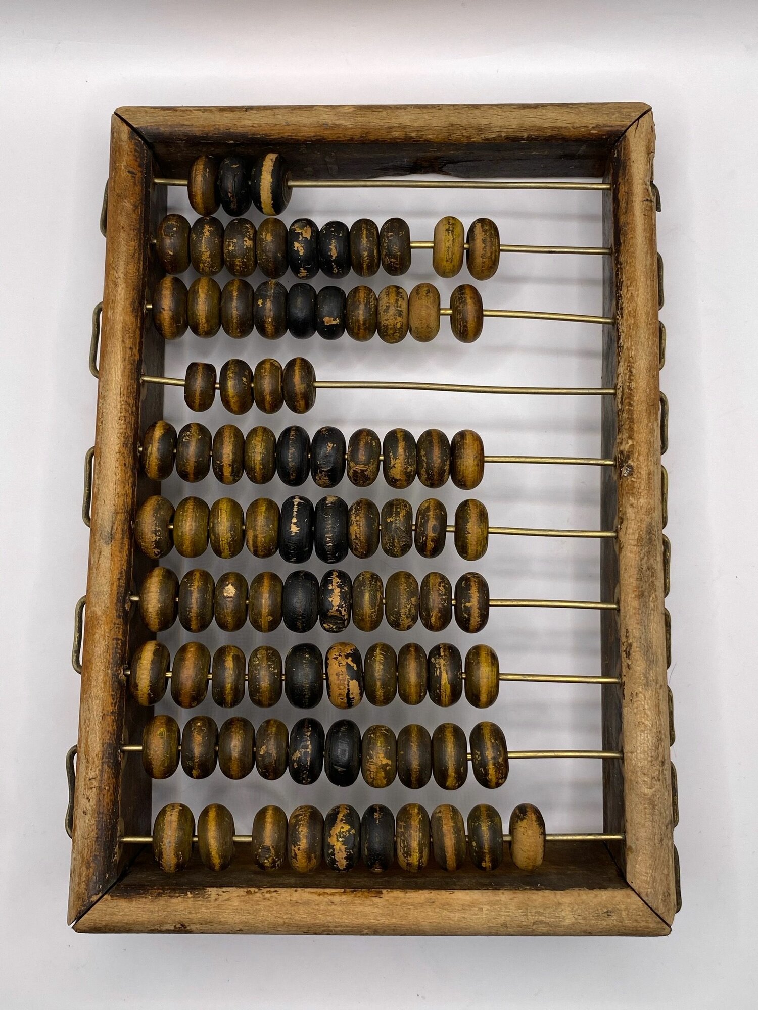 Канцелярия винтаж. Счеты бухгалтерские. СССР. Дерево. Детские. Длина 27 см.