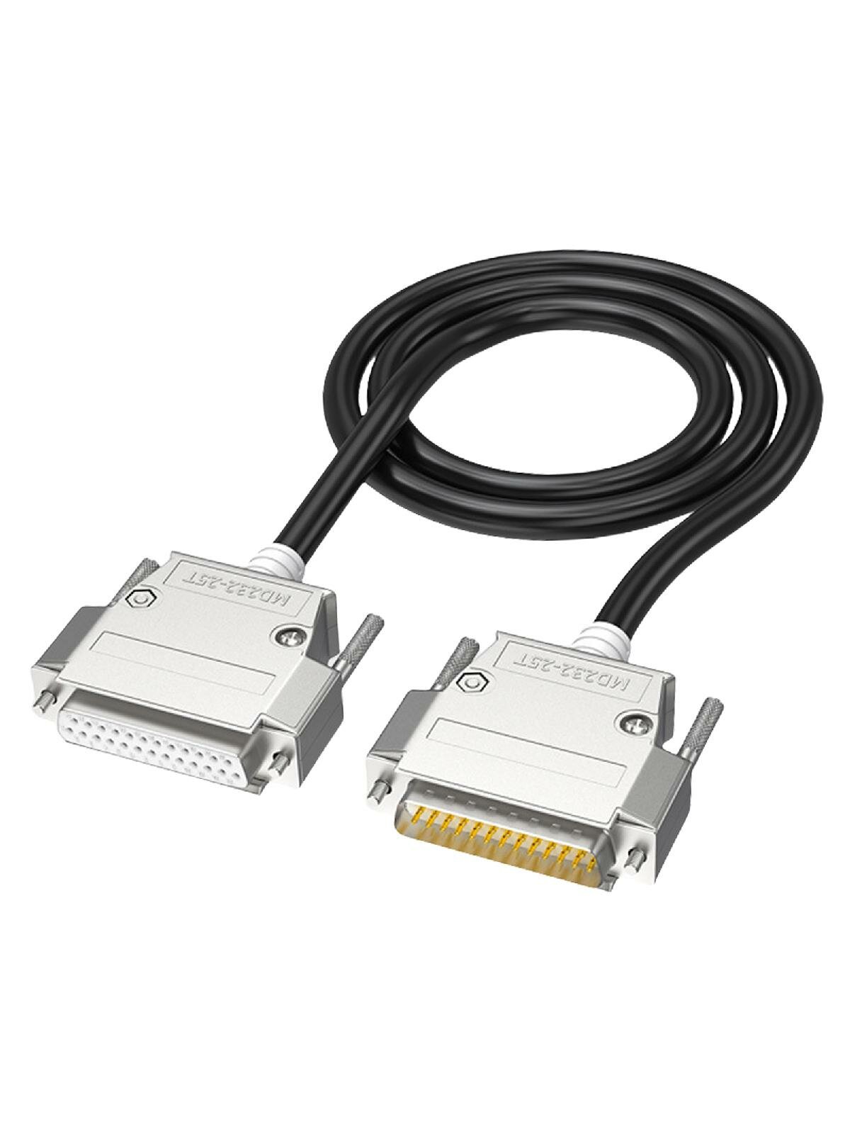 D SUB 25 контактный кабель RS232 с двойным экранированием Высокотемпературный шнур из ПВХ