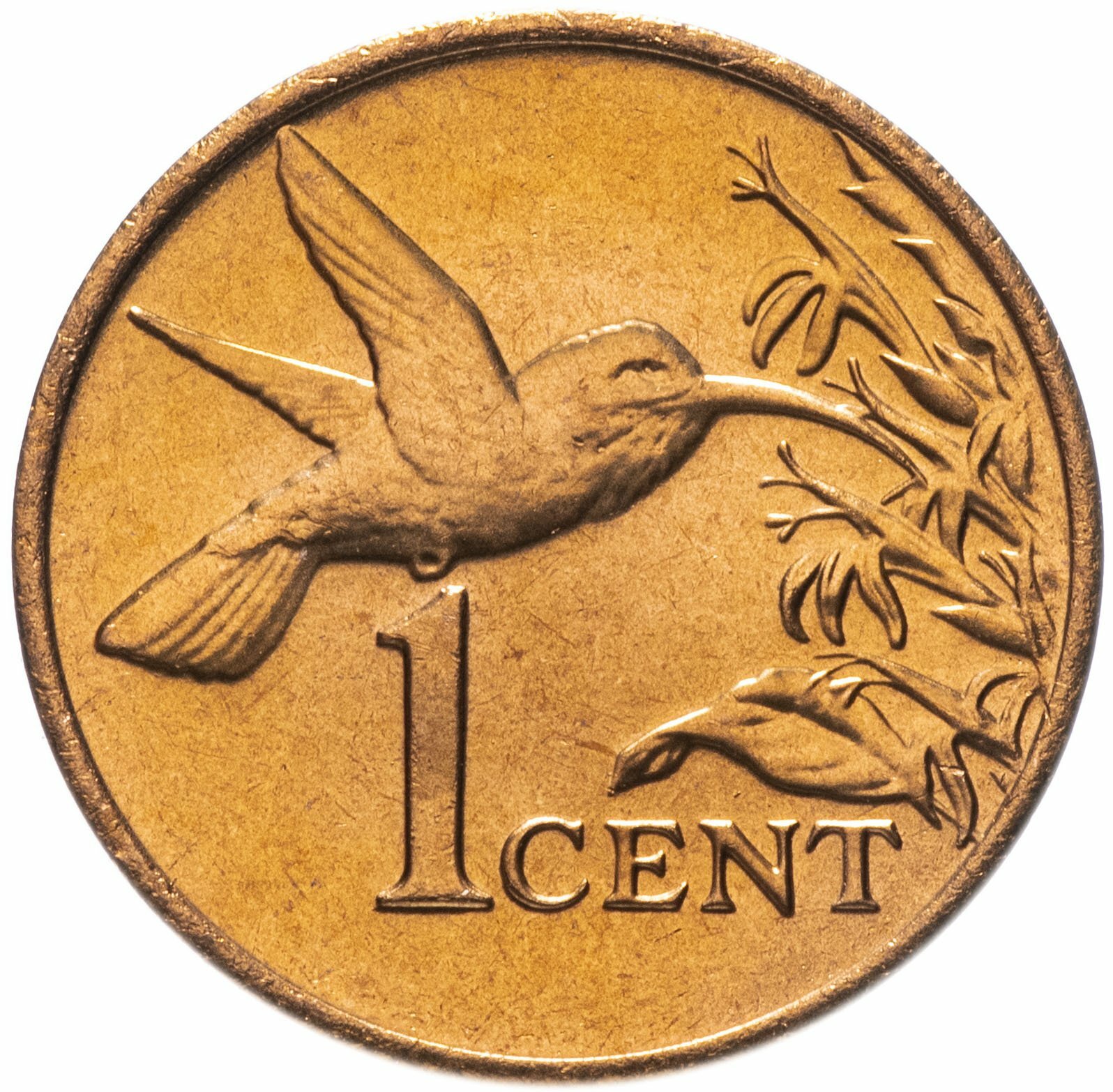 Тринидад и Тобаго 1 цент cent 1999, Бронза, в сохранности AU-UNC