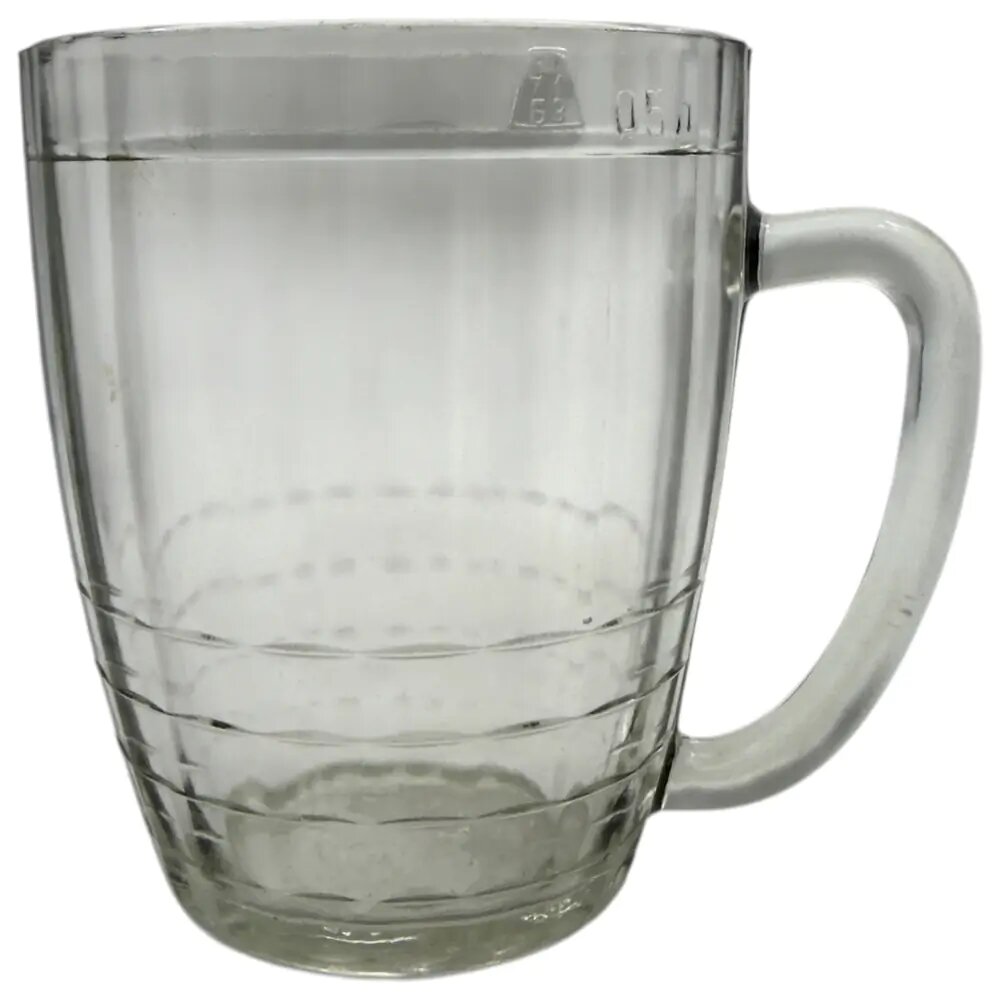 Пивная кружка "20 граней", 0.5 л, стекло, 1970-1980 г, Уршельский СЗ, СССР